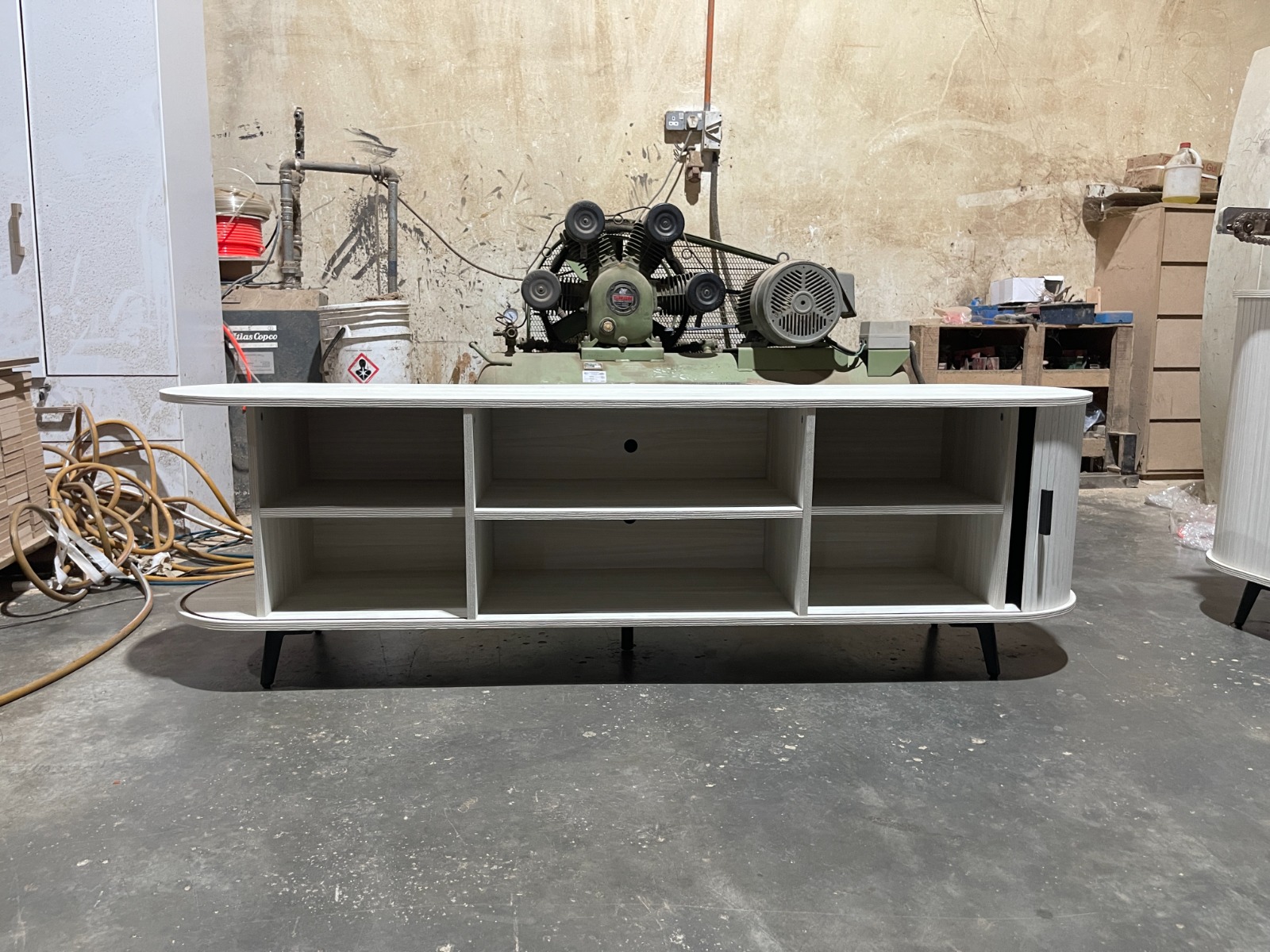 Muji Style TV Cabinet Sliding Door TV 6FT Coffee Table 4FT | Shopee ...