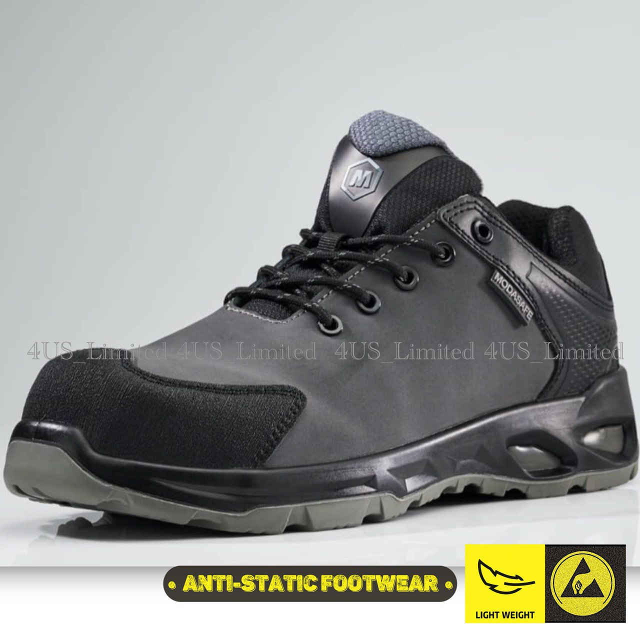 Modasafe M-2511 Anti-static Low Cut 4.5" Laces-Up Safety Shoes (Sirim ...