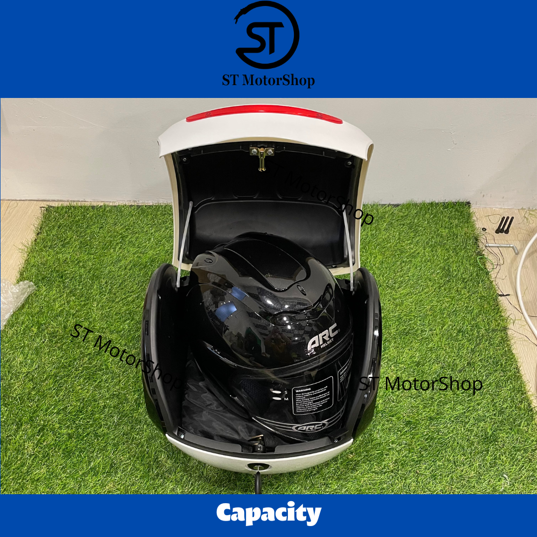 Alien Tail Box Siput Motorcycle Top Box Kotak Motor 35 Litre With ...