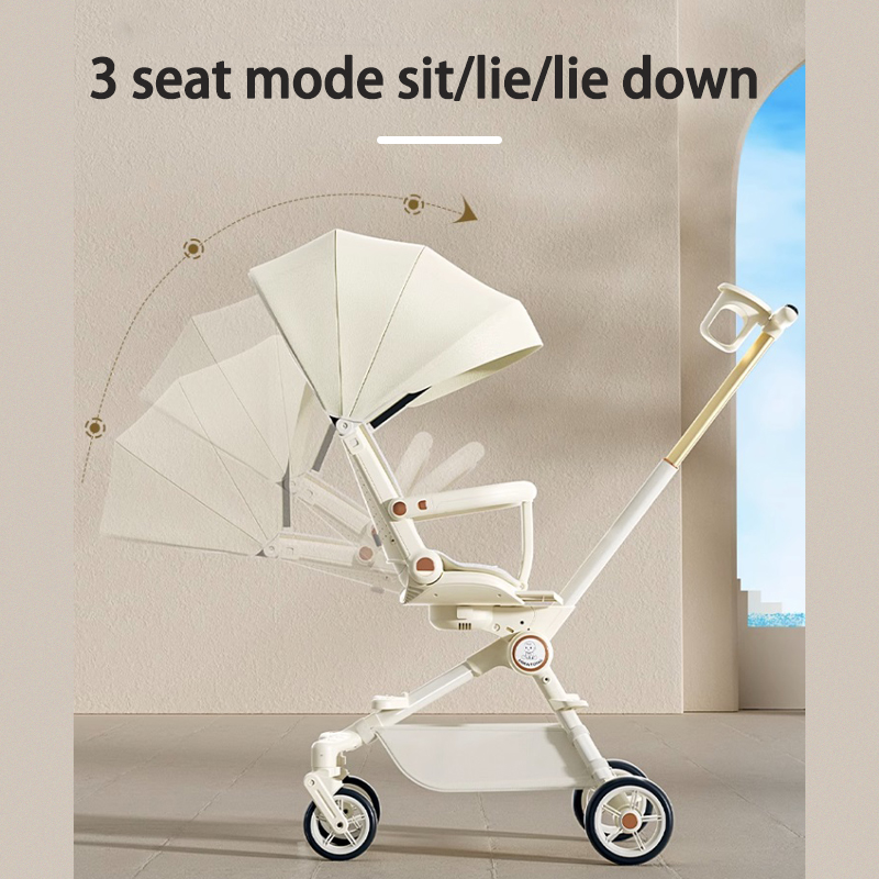 2Way Stroller Baby Foldable 4 Wheels Magic Stroller Two Way Easy ...