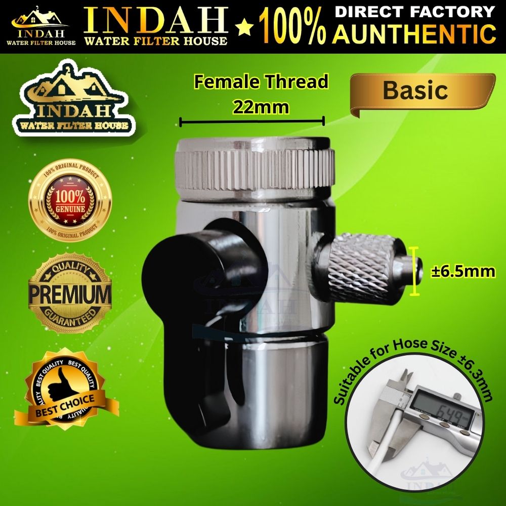 Standard One Way Diverter Valve / Adapter For 1/4" Tube For Installing ...