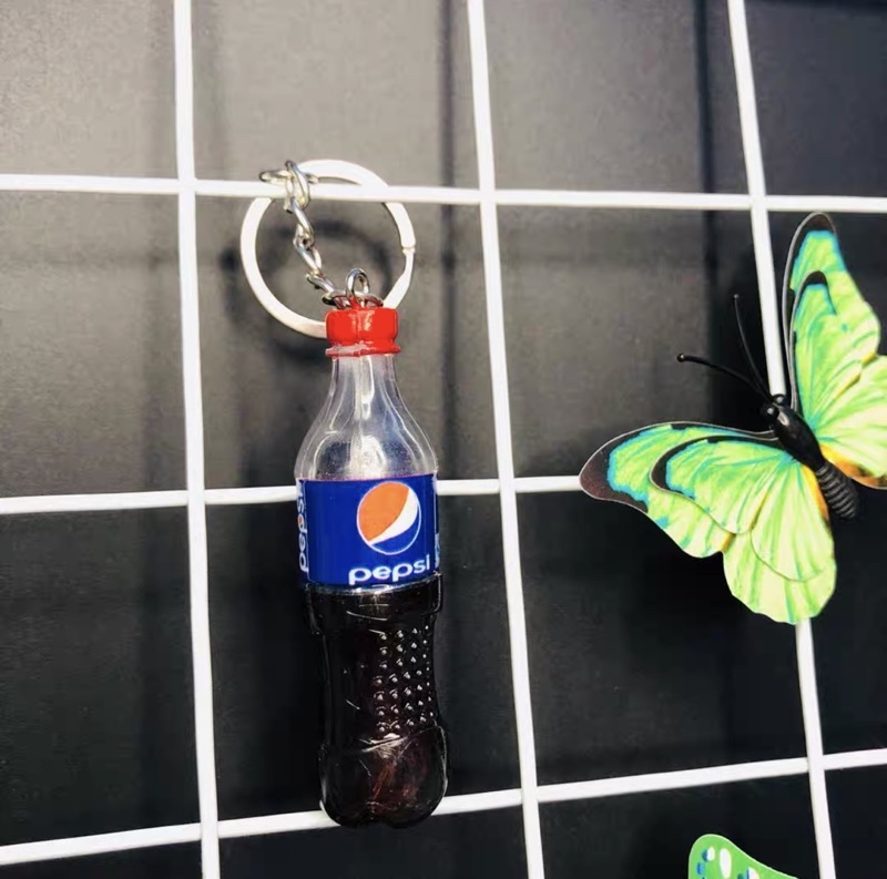 (Ready Stock) Cute Key Chain Fanta Cola Pepsi Sprite Keychain 1 piece ...