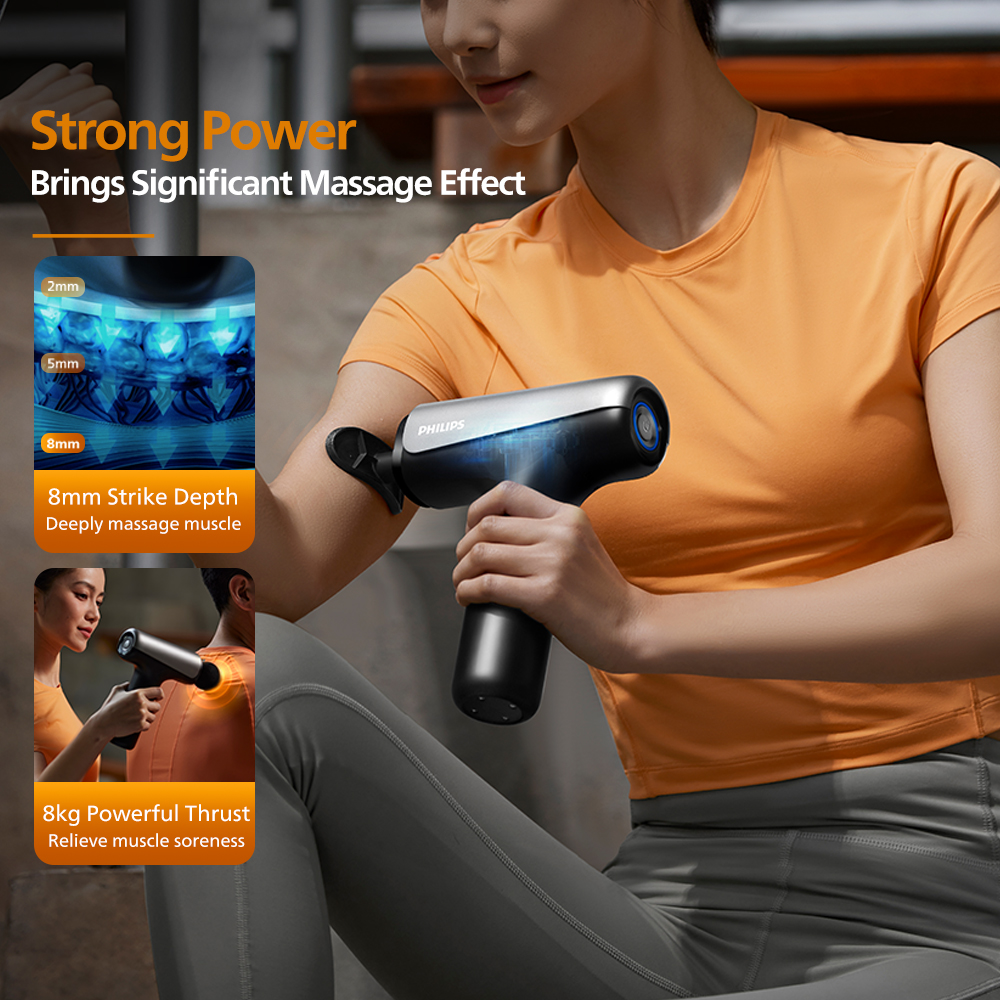 [COD] Philips Massage Gun Deep Tissues Muscle Relaxation Vibration ...