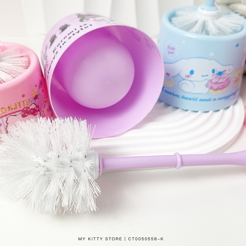 Hello Kitty My Melody Plastic Toilet Brush with Base Kuromi Cinnamoroll ...