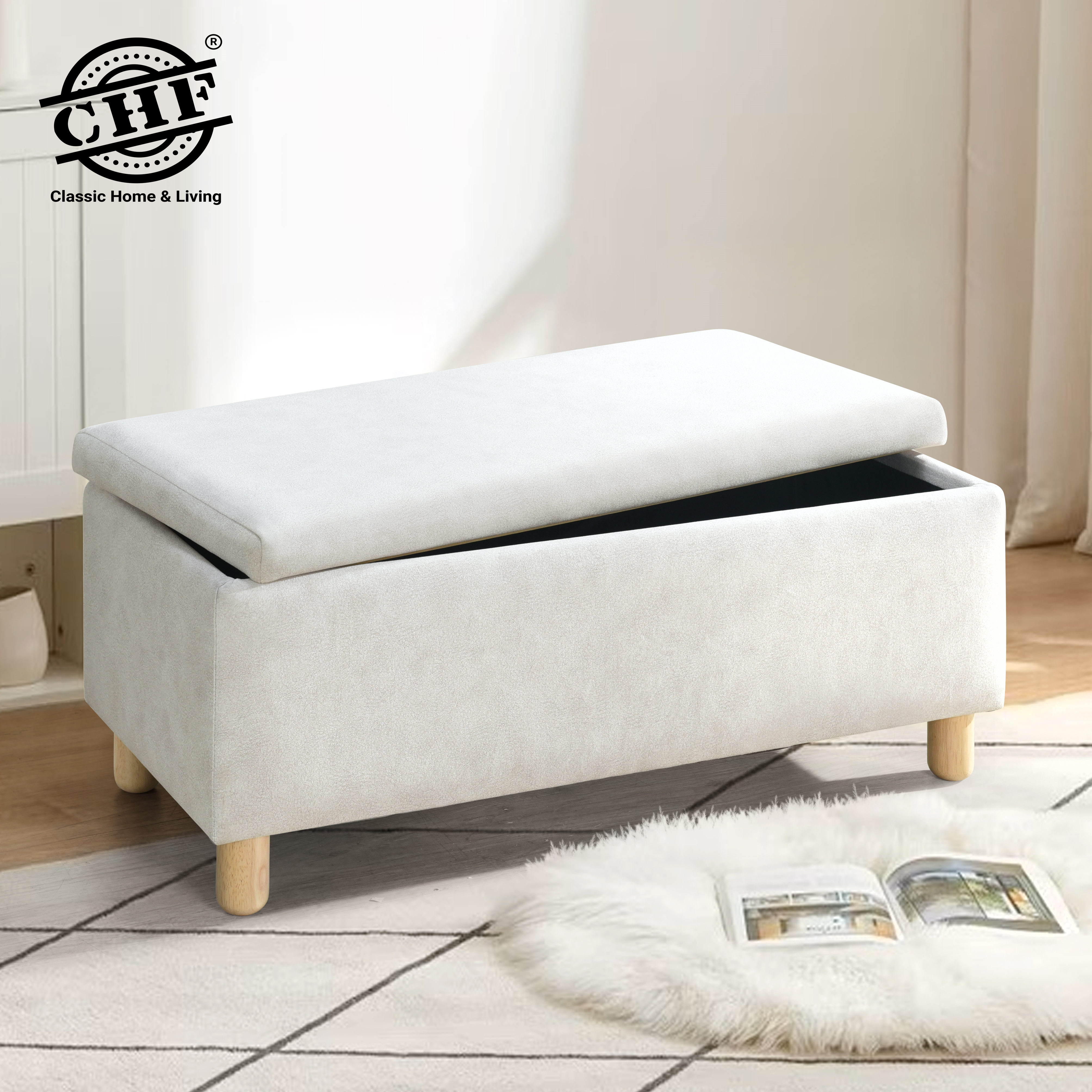 CHF HINATA Multifunction Storage Bench Chair/Foot Rest /Coffee table ...