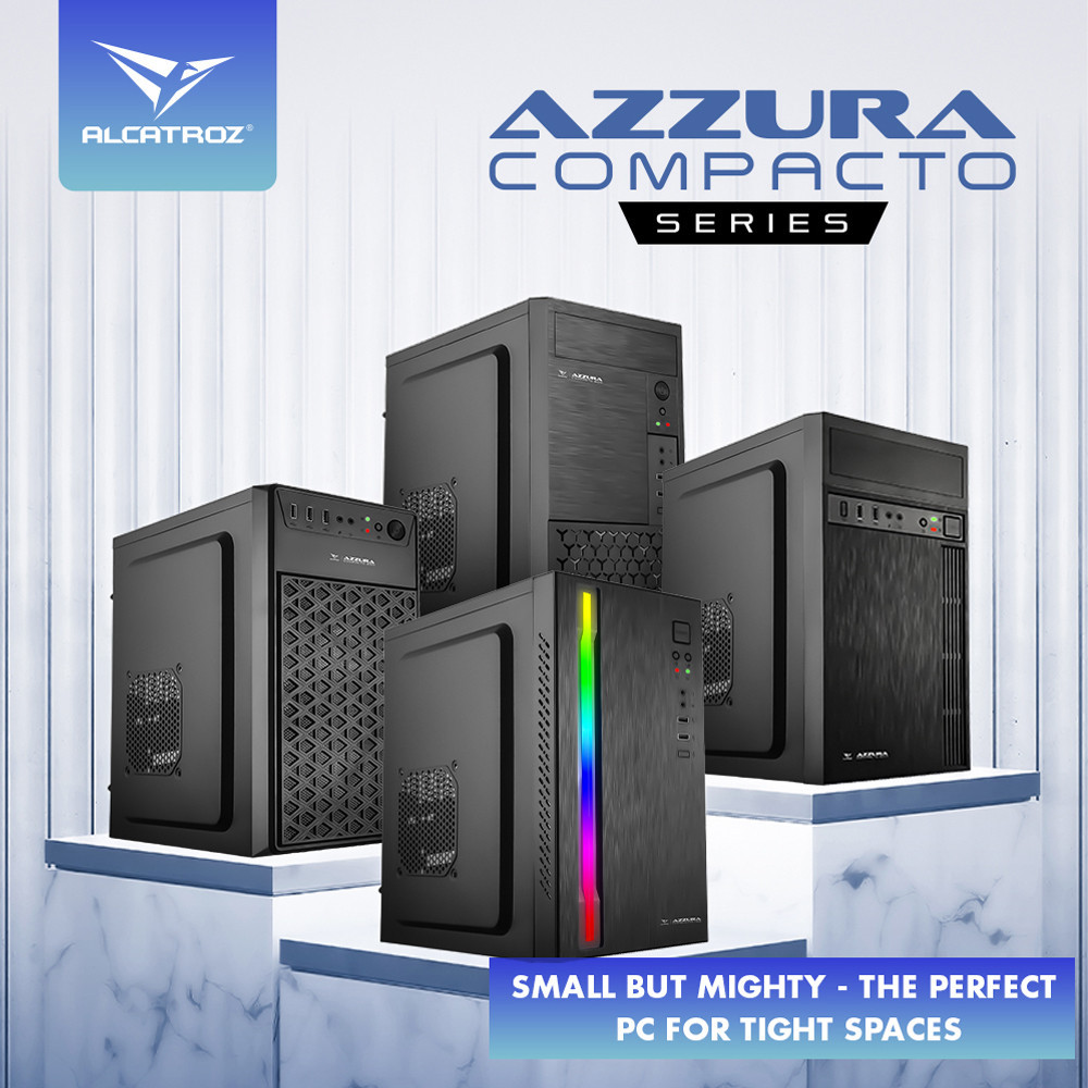 Alcatroz Azzura COMPACTO Series M-ATX Case with 235W Power Supply ...