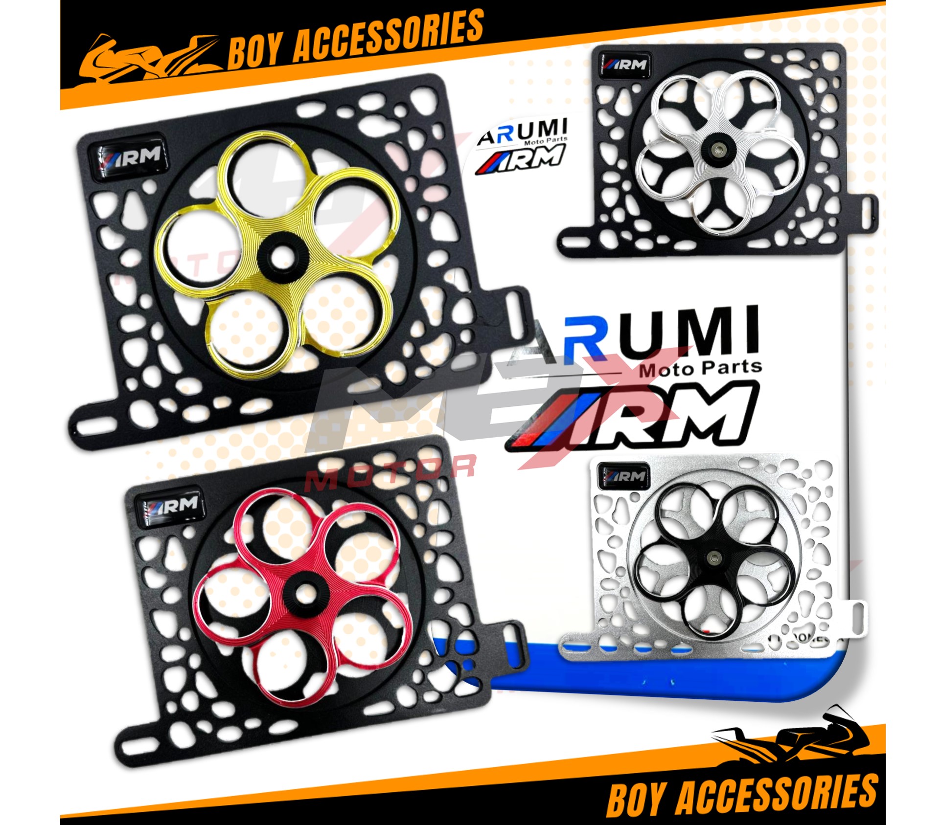 YAMAHA NVX155 NMAX155 V1 V2 AEROX NMAX ARUMI RADIATOR SPINNER FAN COVER ...