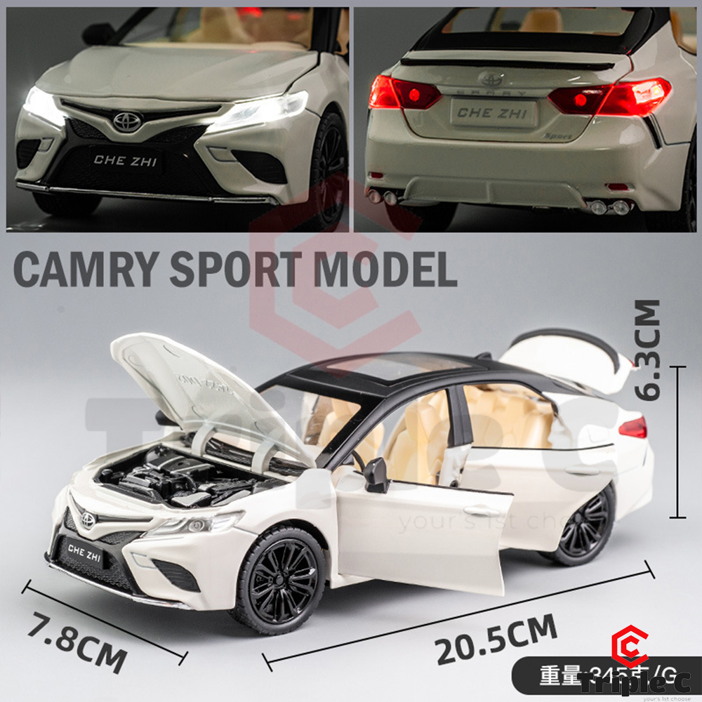 [Triple C] 1:24 Toyota Camry Car Toy Alloy Diecast Model Car Sound ...