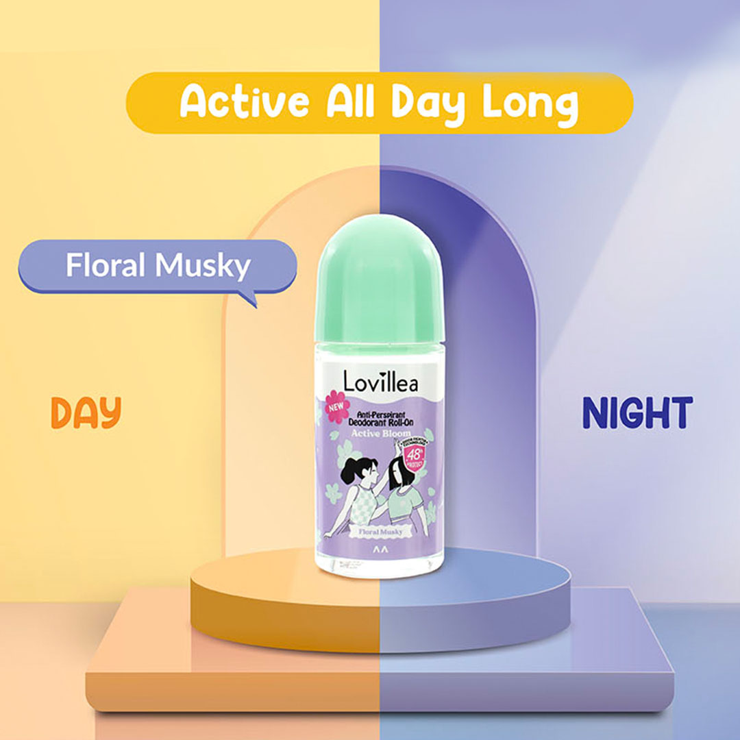 LOVILLEA Anti-Perspirant Deodorant Roll On Floral Musky 50ml | Shopee ...