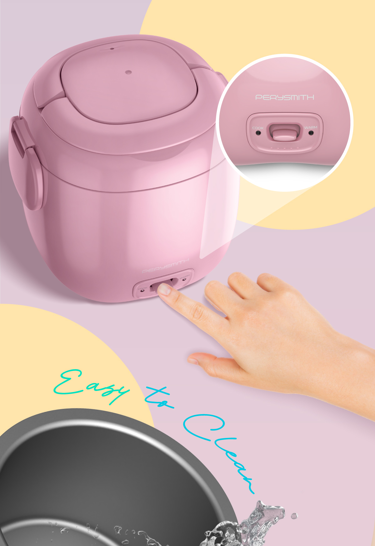 PerySmith Mini Rice Cooker Easycooking Series Q10 | Shopee Malaysia
