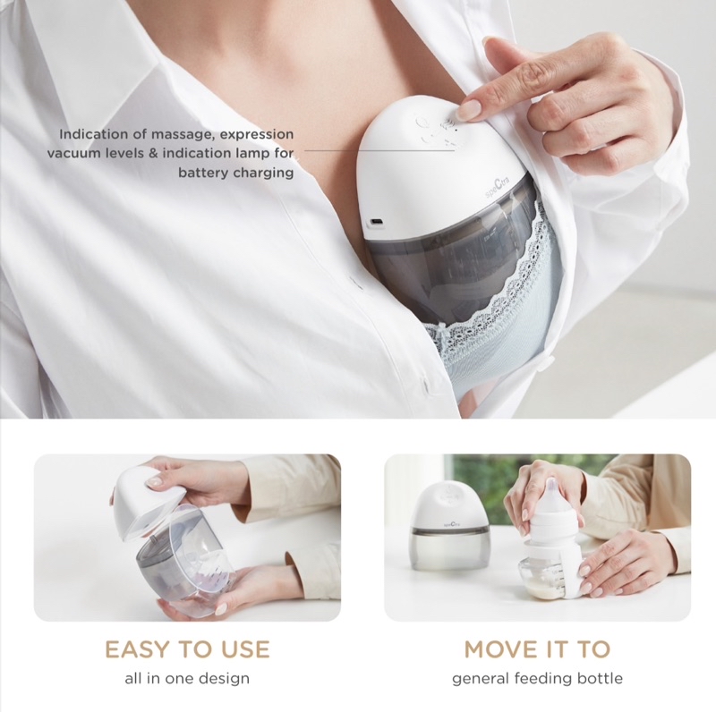 (FREE SHIPPING🎁) Spectra Wearable Electrical Breast Feeding Pump Hands ...