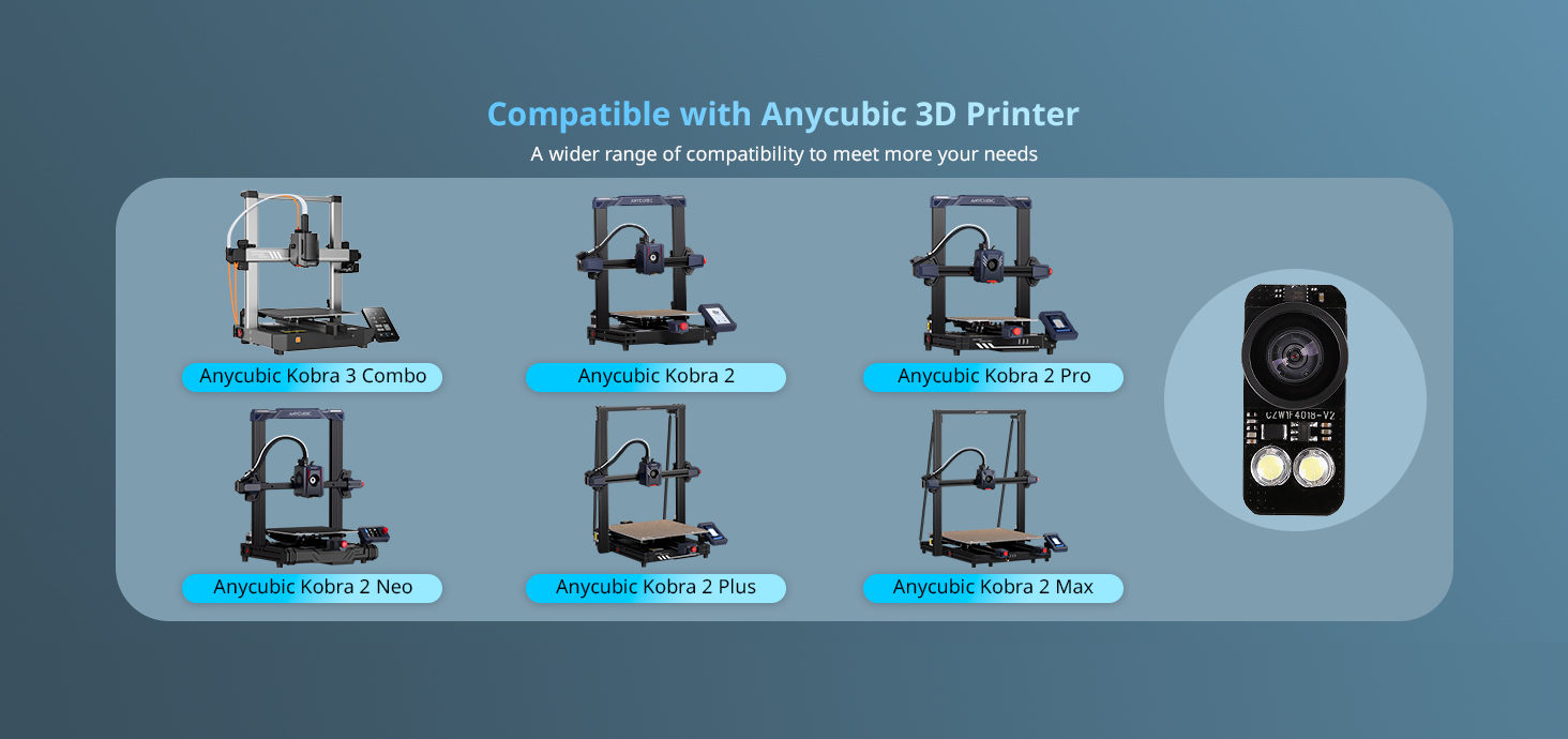 Anycubic Kobra 3 Camera, Live View Camera for Kobra 2 Series Kobra 3 ...