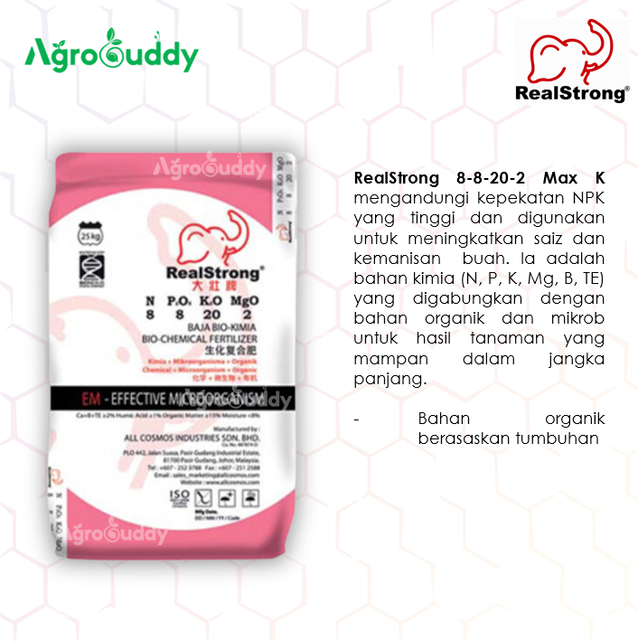 [1KG] AgroBuddy X Real Strong Baja Bio Kimia Subur Pokok Buah Besar ...