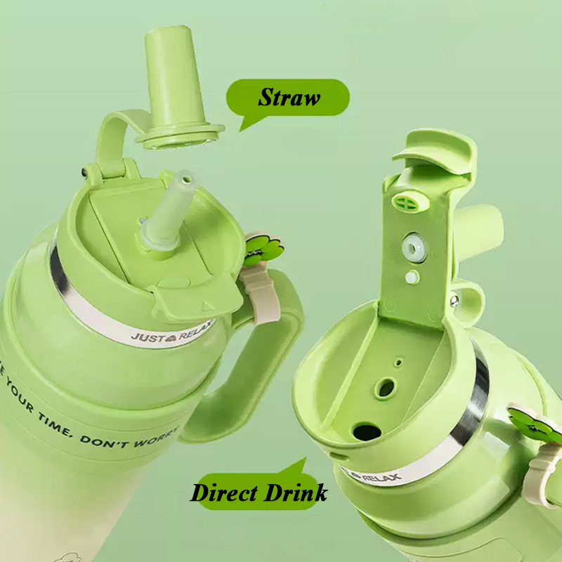 Cille Dodge 900ml Mug Design With Straw Handheld Ceramic Liner ...