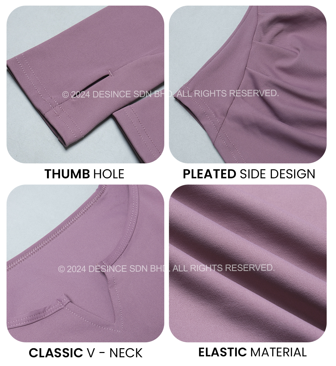 🇲🇾 DESINCE Women Long Sleeve Top Quick Dry Sportwear Sport Shirt Woman ...