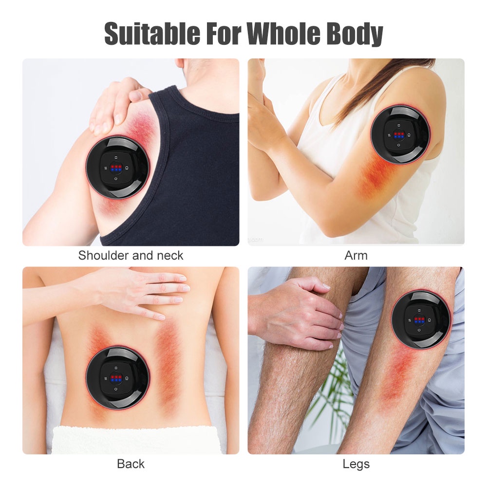 XIAOMI Full Body Smart Electric Cupping Guasha Scraping Heating Massage ...