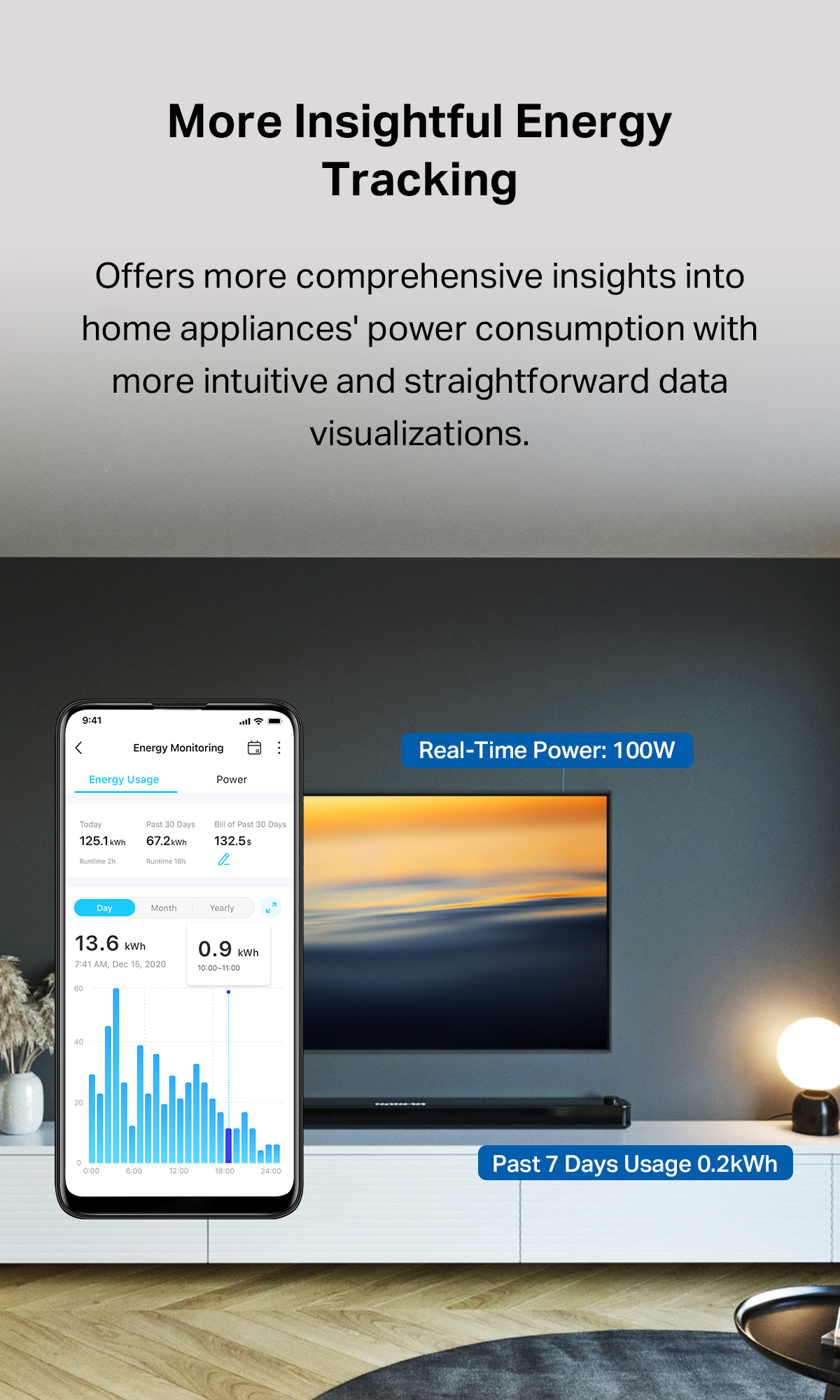 TP-Link Tapo P100 P110 P110M Mini Smart WiFi Socket Plug Support Remote ...
