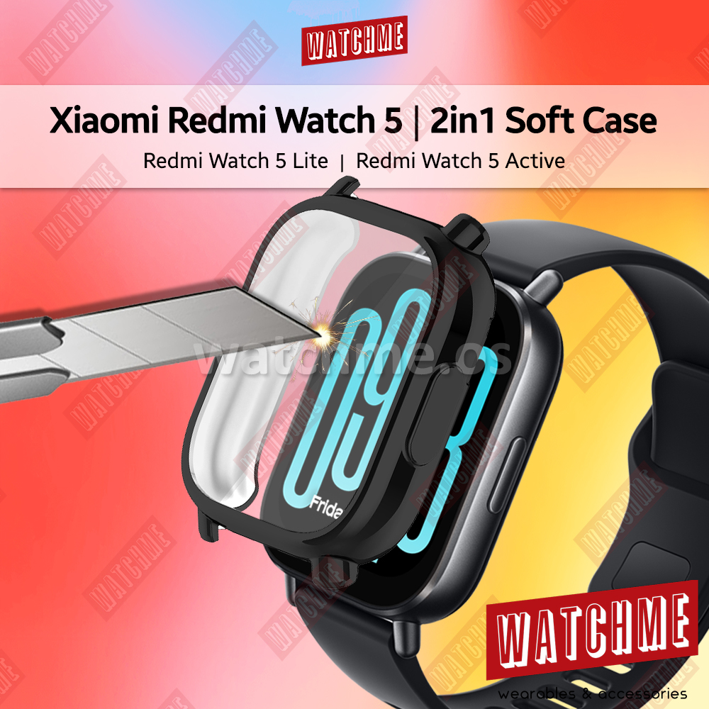 Xiaomi Redmi Watch 5 Lite / 5 Active Protector Case, 2in1 Soft Casing ...
