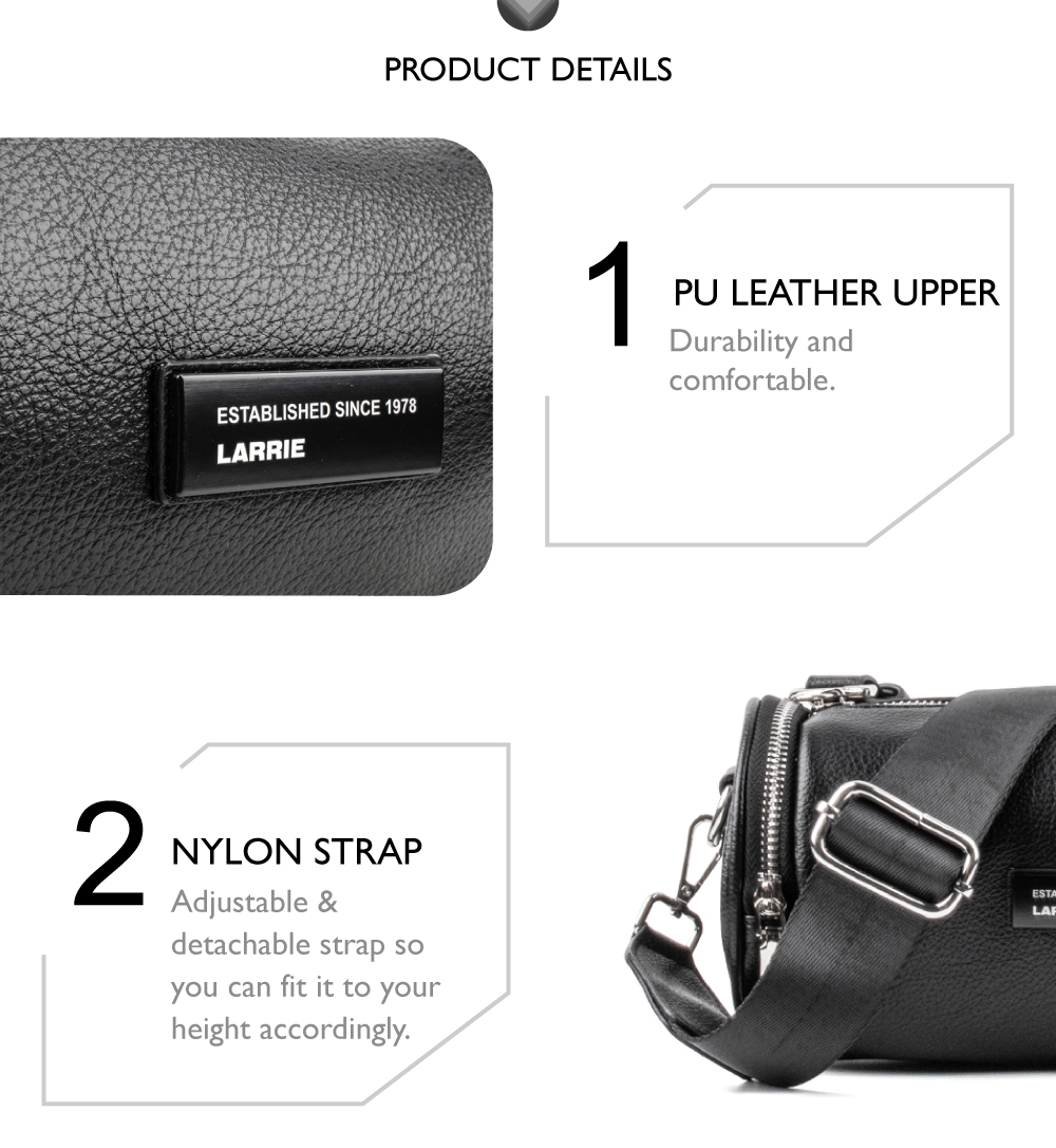 LARRIE Beg Wanita Crossbody Sling Wide Strap Shoulder Bags - F22406 ...
