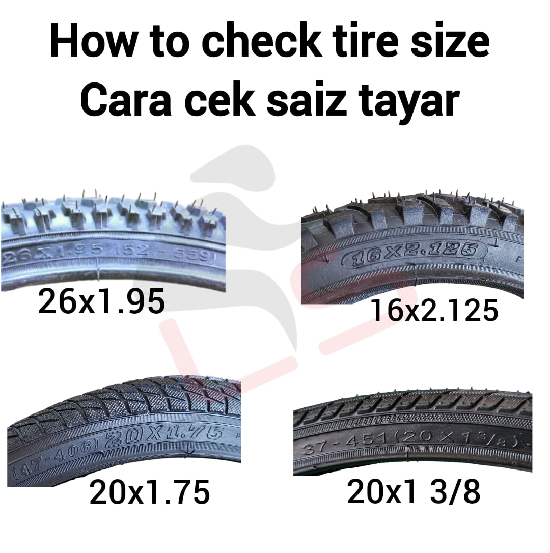 Bicycle Tyre Tire Tayar Basikal 12" 16" 20" 24" 26" MTB BMX (1pc ...