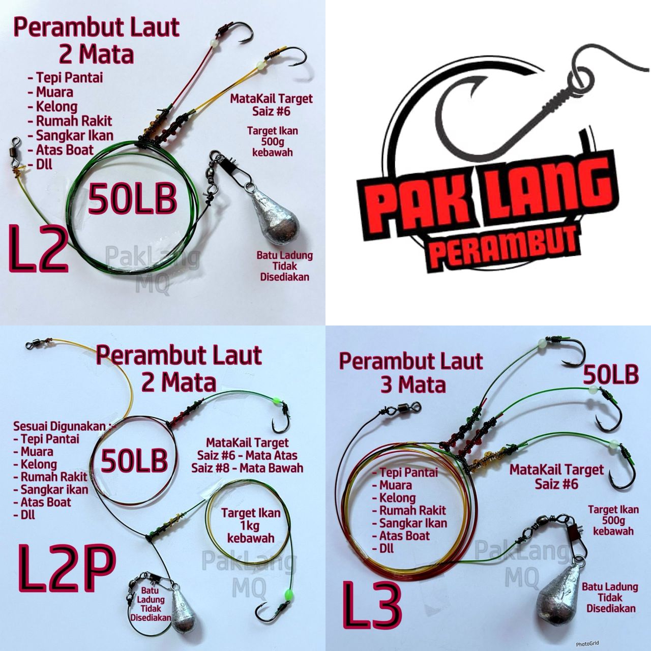 PERAMBUT KOLAM / SUNGAI / LAUT / SIAKAP / JENAHAK / PARI / CASTING ...