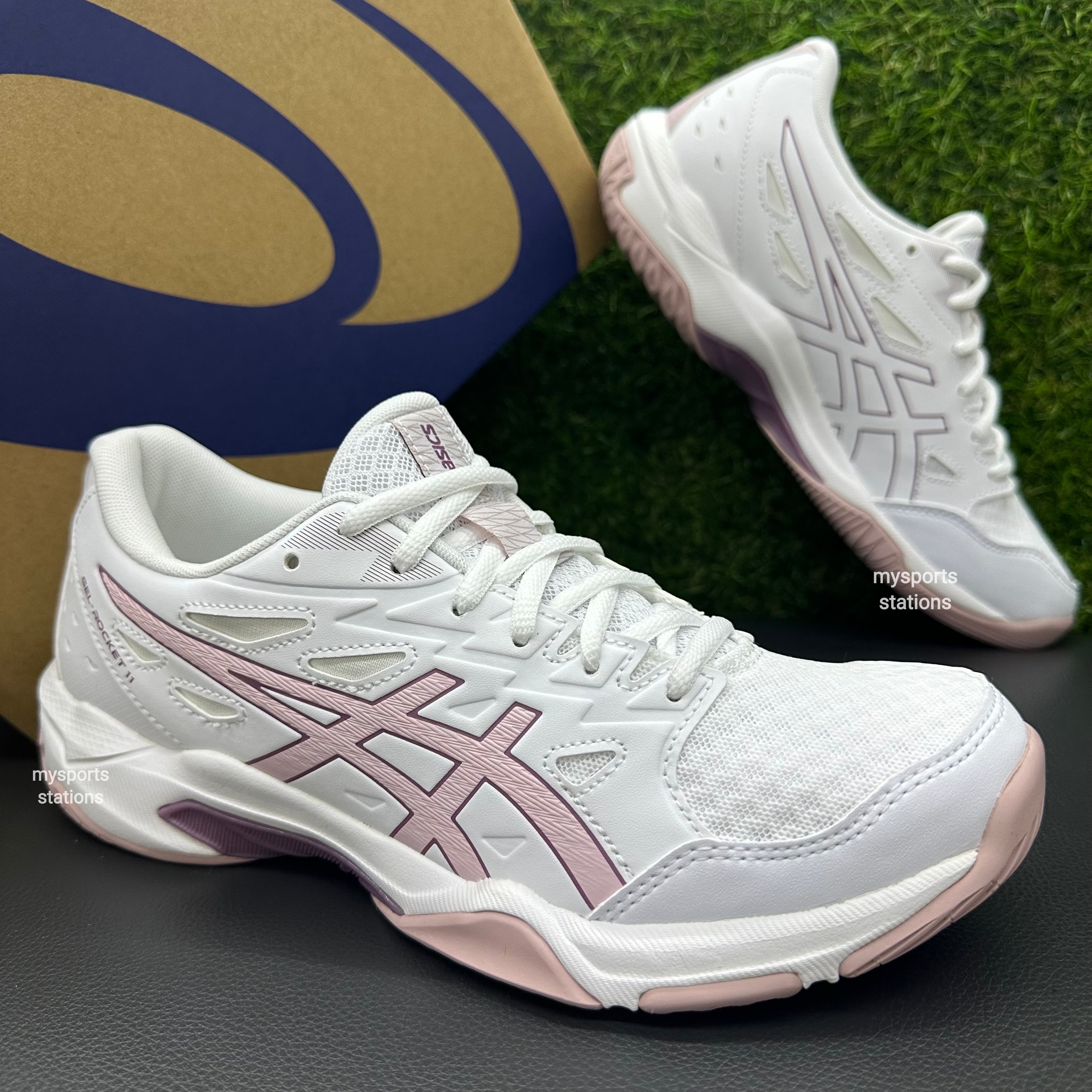 asics Womens Gel-Rocket 11 [1072A093-103] Badminton Shoes | Court Shoes | Kasut Badminton - 100% ...