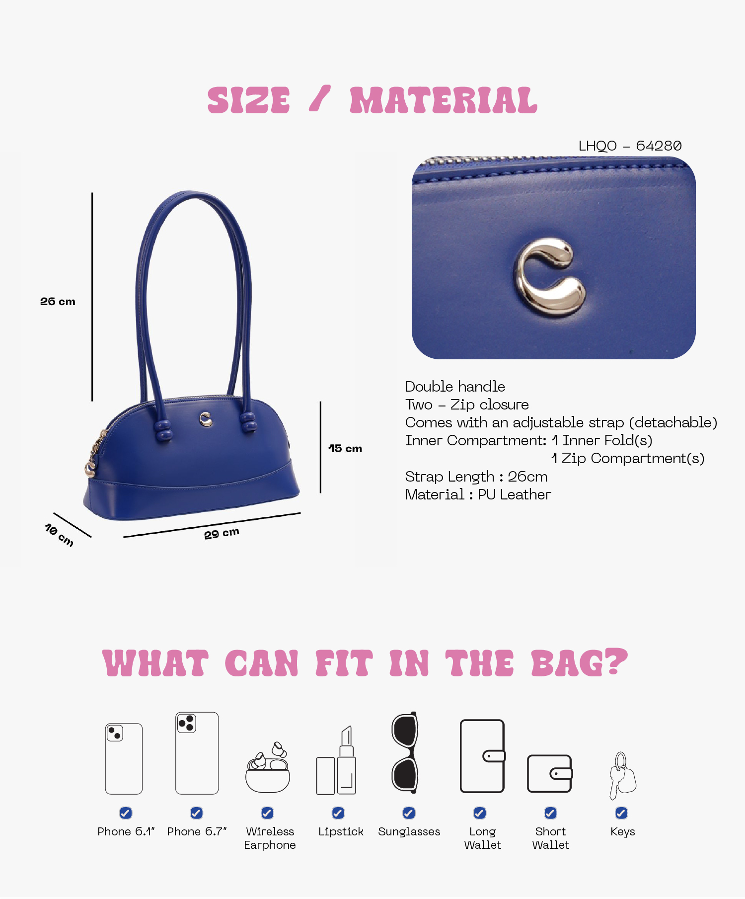 COLORIS_AFK_Beg Sandang Shoulder Bag_LHQO 64280 | Shopee Malaysia