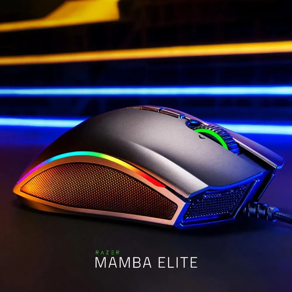 RAZER MAMBA ELITE GAMING MOUSE with Chroma RGB Lighting 9 buttons ...