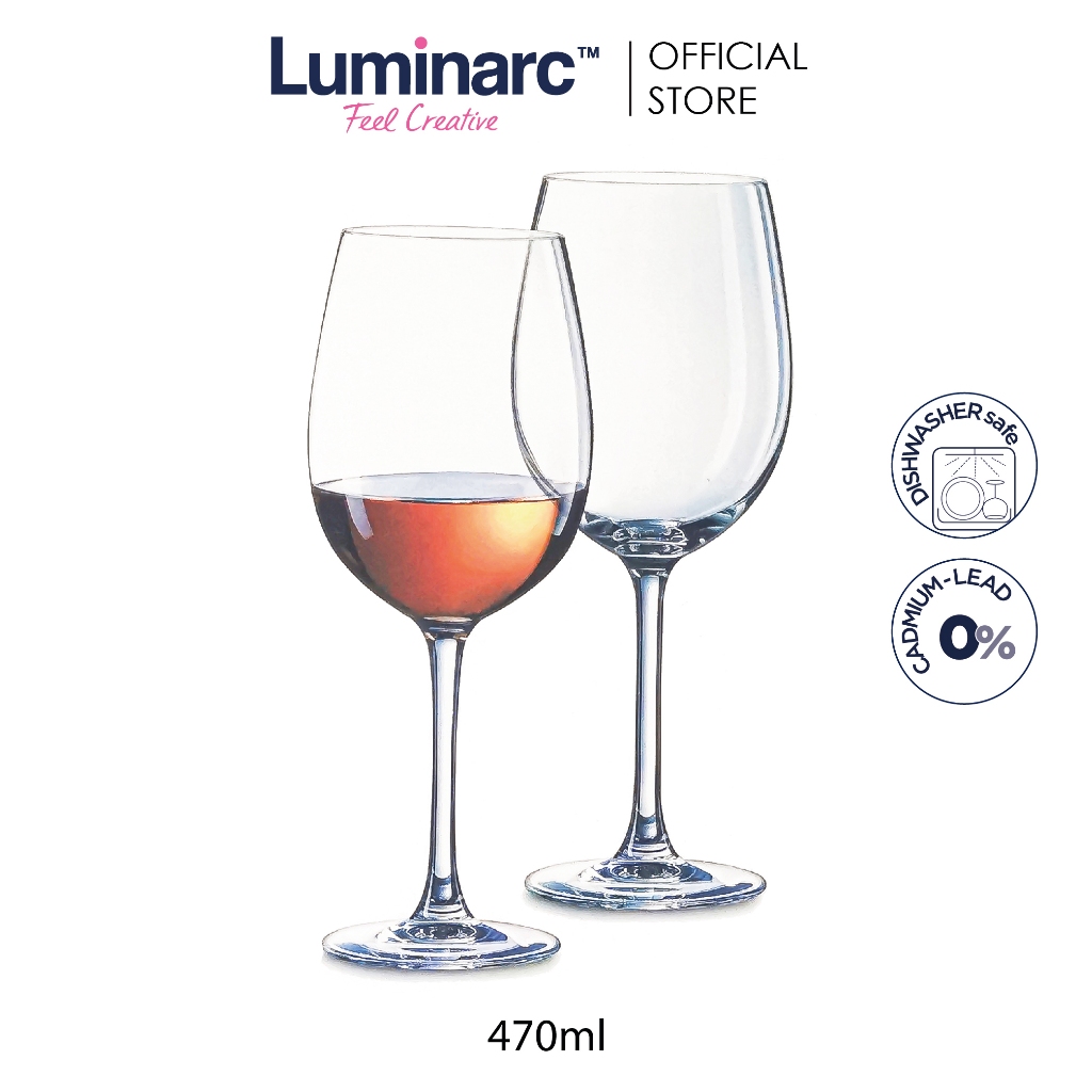Luminarc 2Pcs So Wine Glass Set - (470ML) [Model: V9012] - Tableware ...