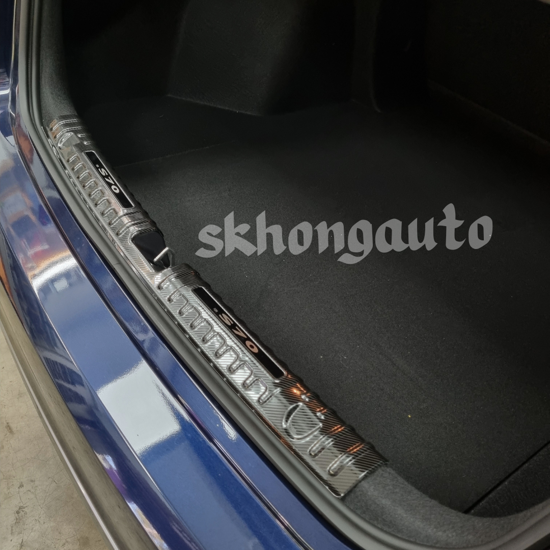 proton s70 car rear bumper trunk sill plate protector garnish chrome ...