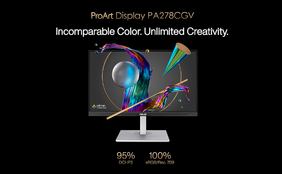Asus ProArt Display PA278CGV 27'' QHD 144HZ 100% sRGB Calman Verified ...