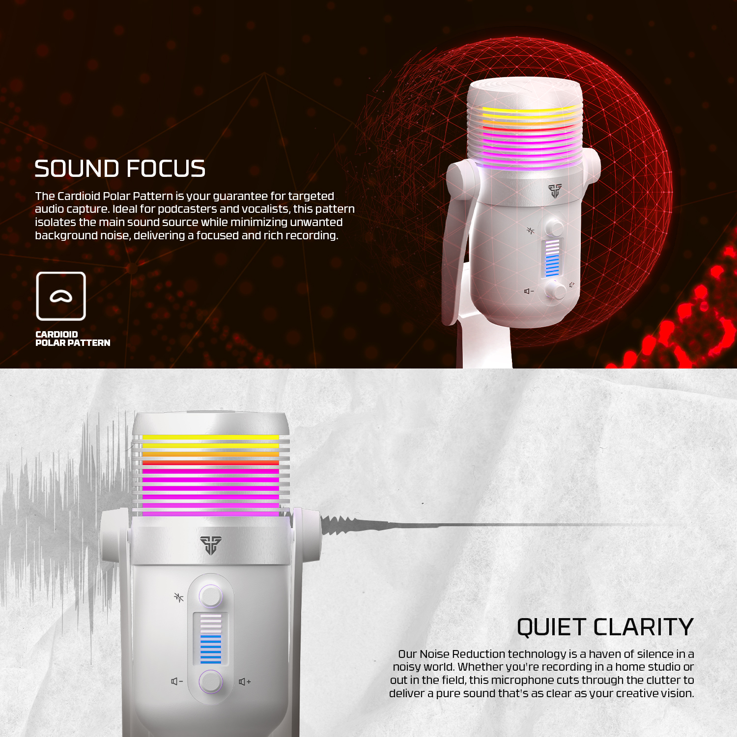 FANTECH MCX03 Leviosa Max Live Professional Streaming Condenser ...