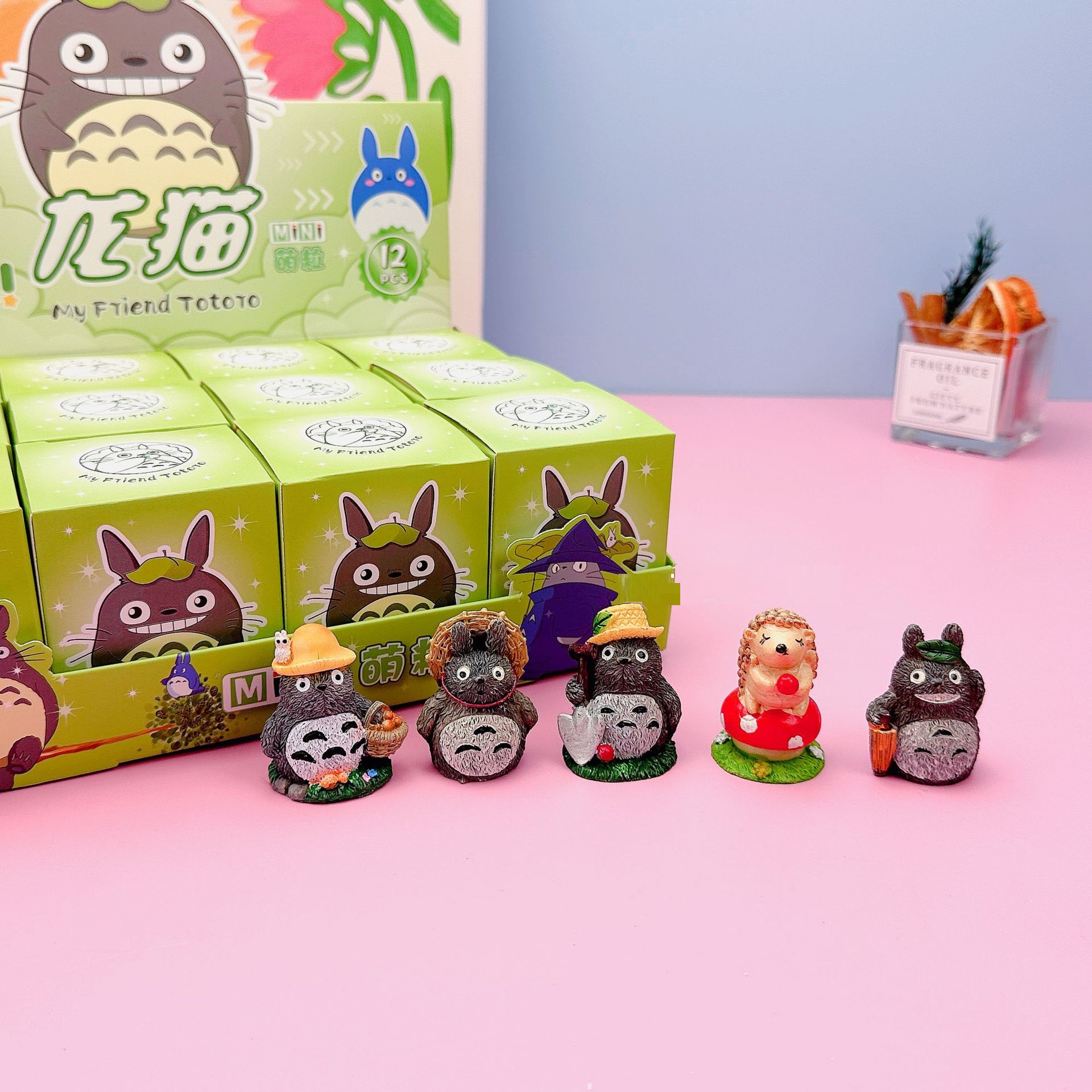 BLIND BOX TOYS DECO TOTORO MINI SERIES STUDENT OFFICE DESKTOP FIGURINE ...