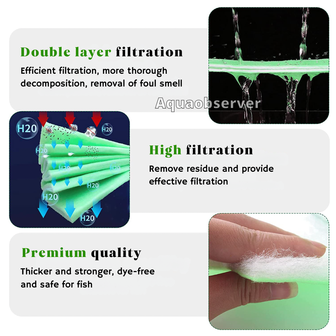 High Density Filter Foam120cm x 30cm High Quality Aquarium Fish Tank ...