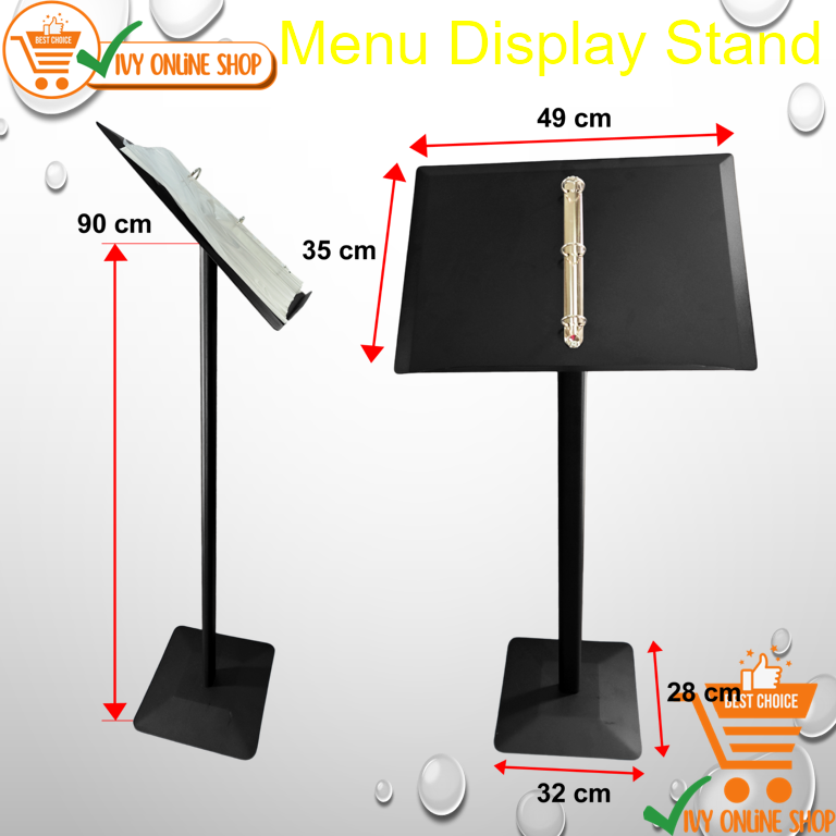 Standing Menu Holder | Menu Display Stand | Restaurant Cafe | 2 Type of ...