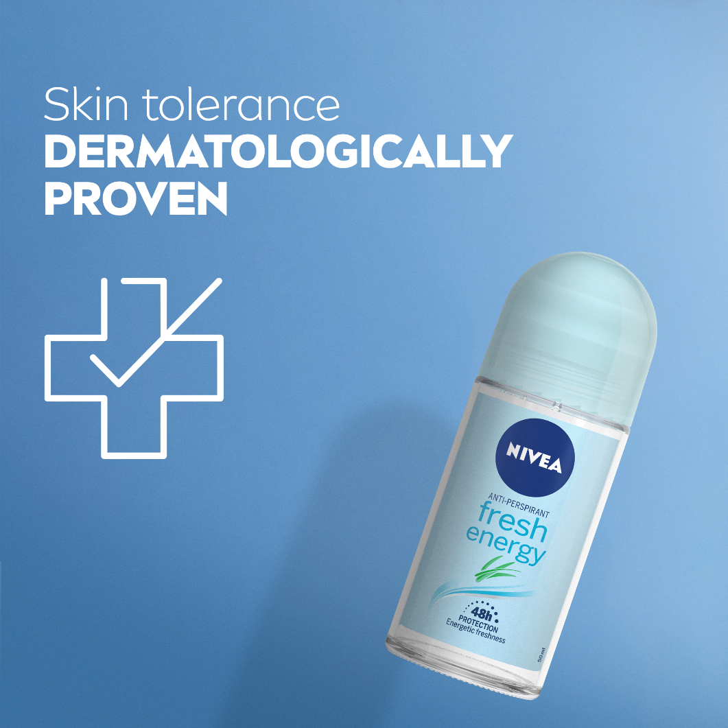 NIVEA Female Deodorant Fresh Energy Roll On 50 ml / Twinpack / Personal Care / Dry / No Sweat ...