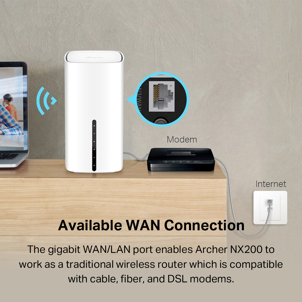 TP-Link Archer NX200 AX1800 5G AX1800 Wireless Dual-Band Gigabit Router ...