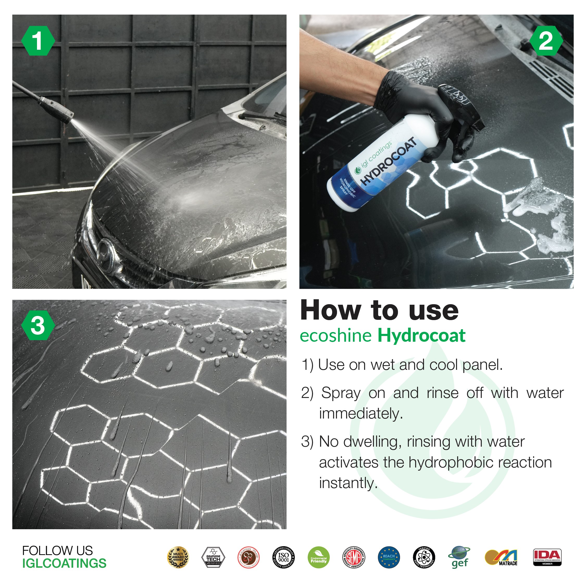 IGL Ecoshine Hydrocoat – Semburan coating segera atas permukaan basah, beri efek kalis air ...