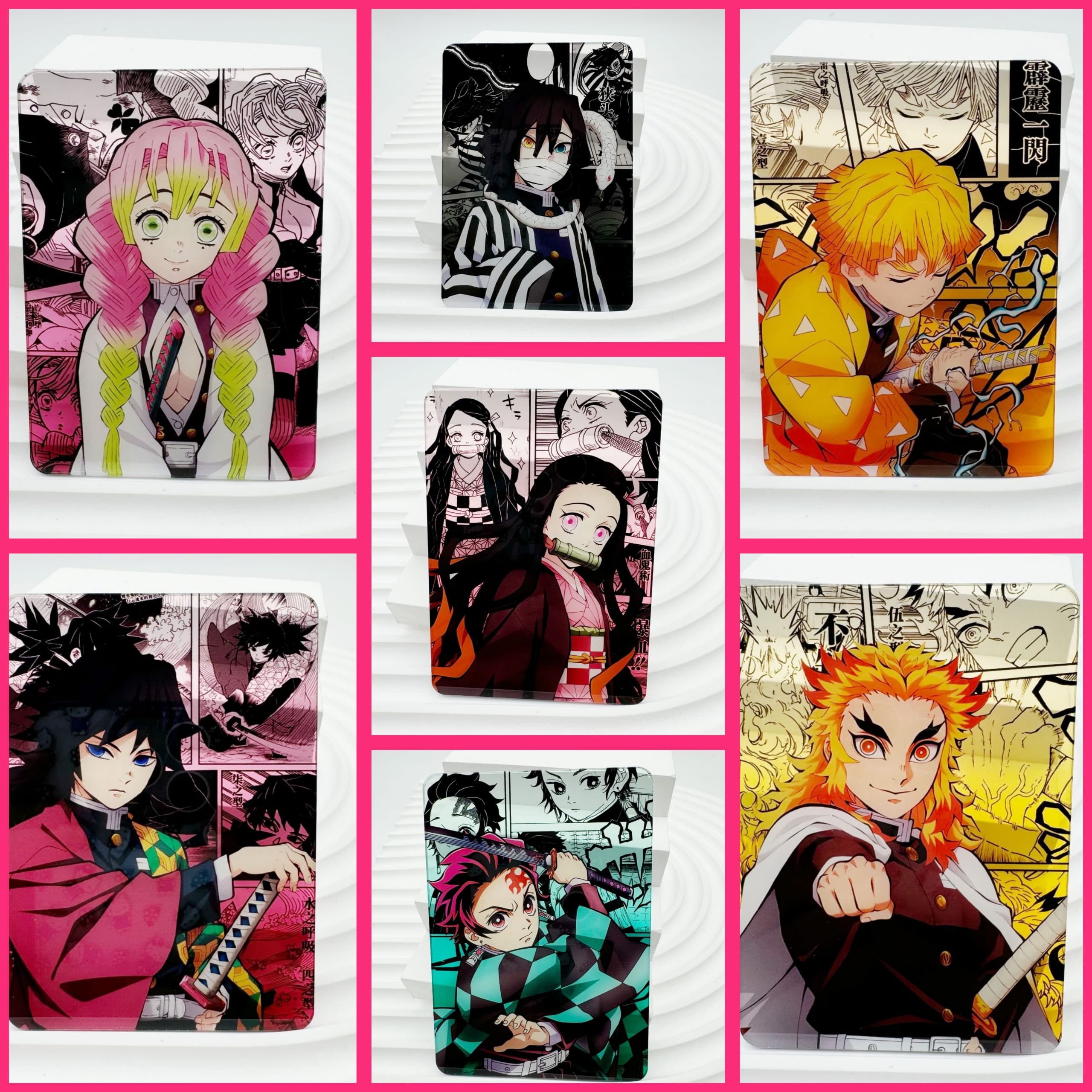 Demon Slayer Anime Koleksi Kad Akrilik Anime Acrylic Card Photo IG ...