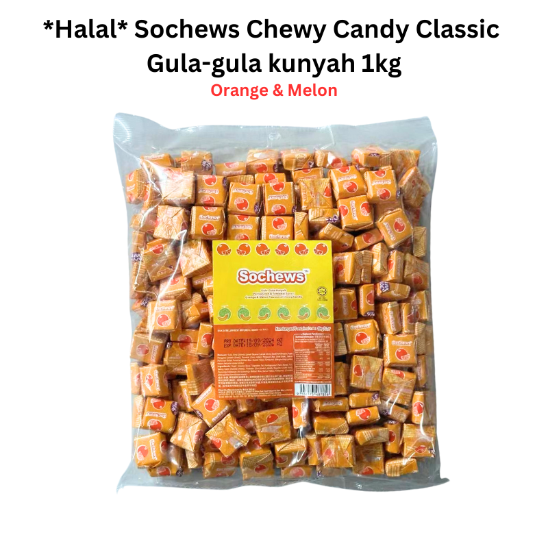 *Halal* Sochews Chewy Candy Classic Gula-gula kunyah 1kg 135pcs ...