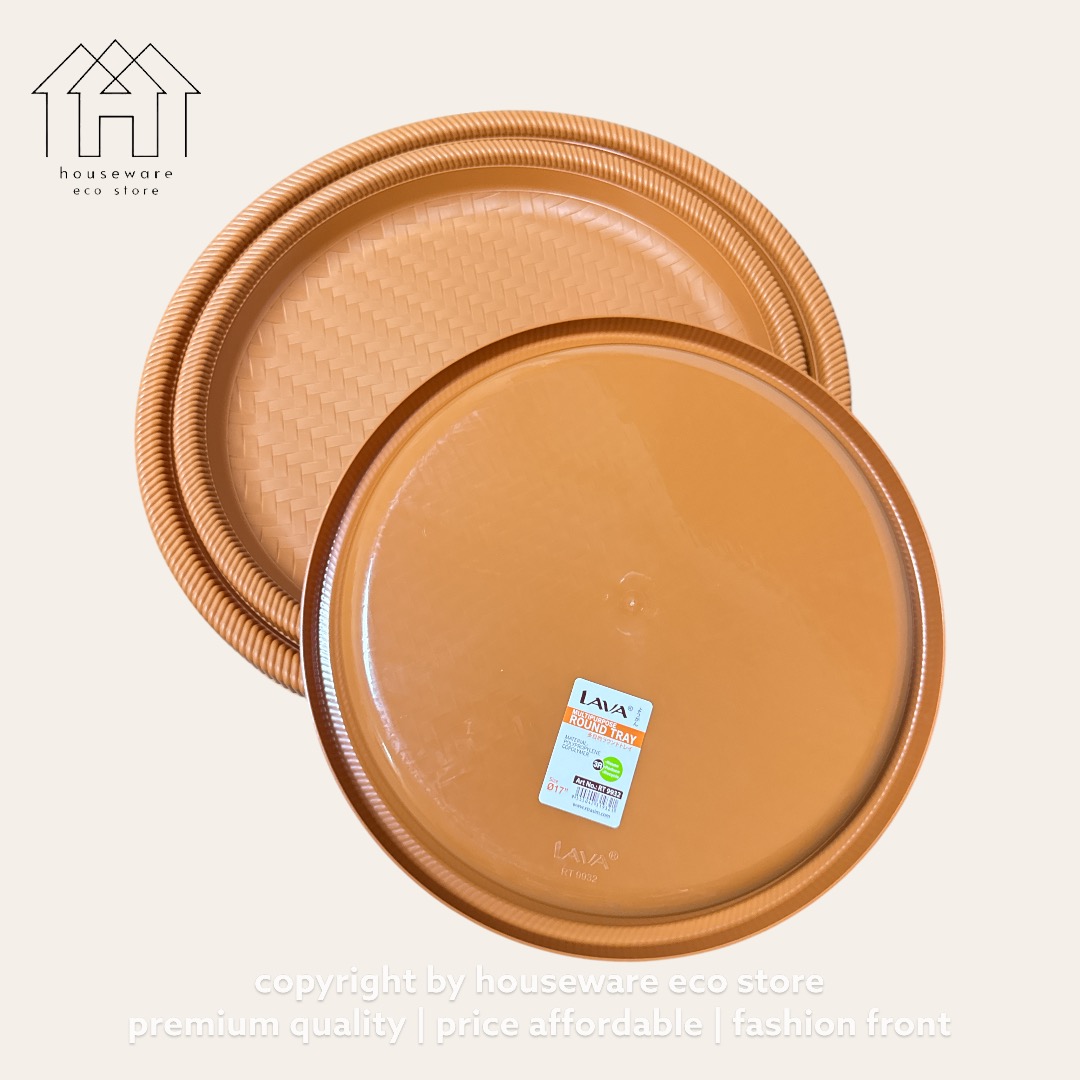 LAVA Multipurpose Round Tray / Dulang Talam Plastik Bulat / Dulang Nasi ...