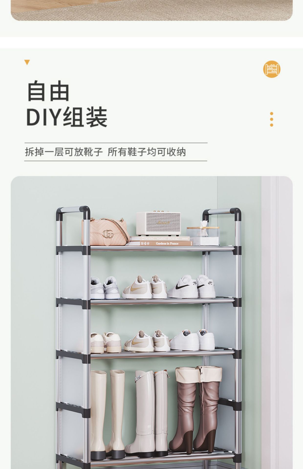 Furniture 🛋️ Shoes Cabinet Rak Kasut Shoe Rack With Door Rak Bertutup ...