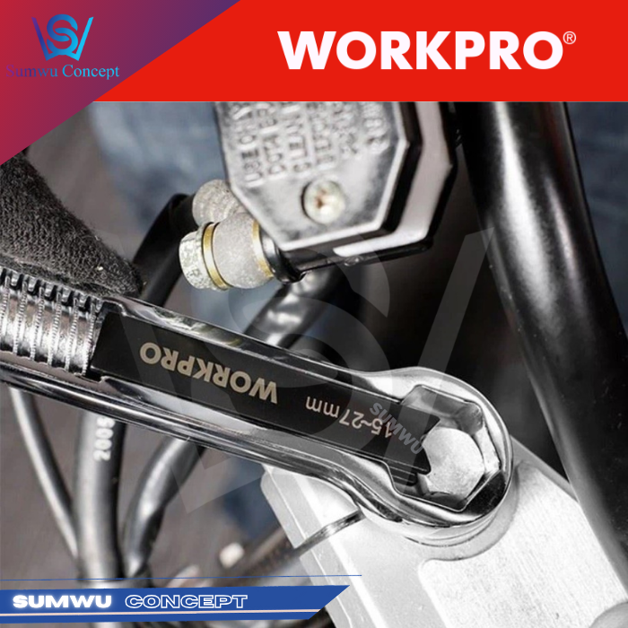 WORKPRO Mechanical Universal Wrench (5-15-27mm) WP272016/WP272017 ...