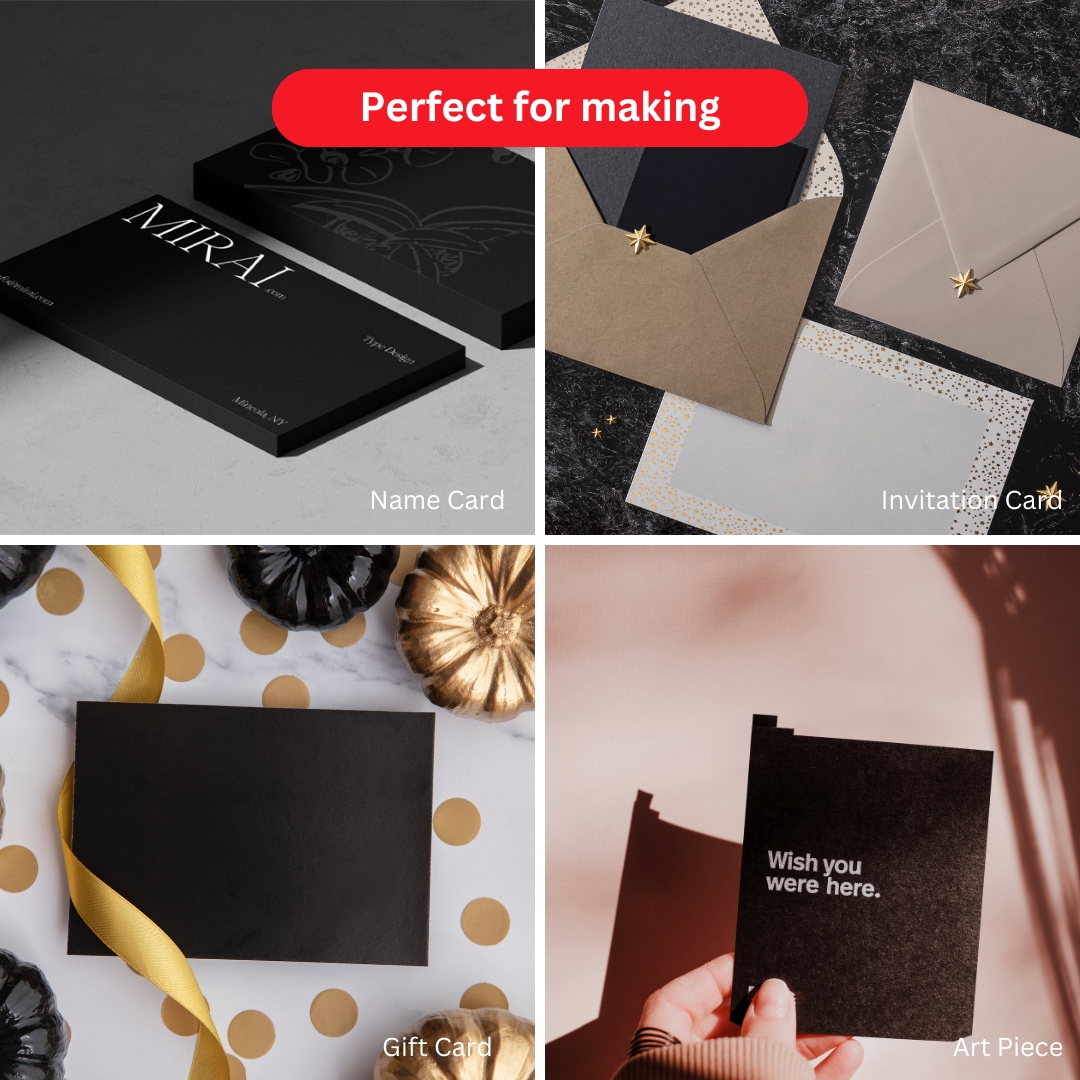 350/450GSM A4 Size Black Card / Kad Hitam (20'S) | Shopee Malaysia