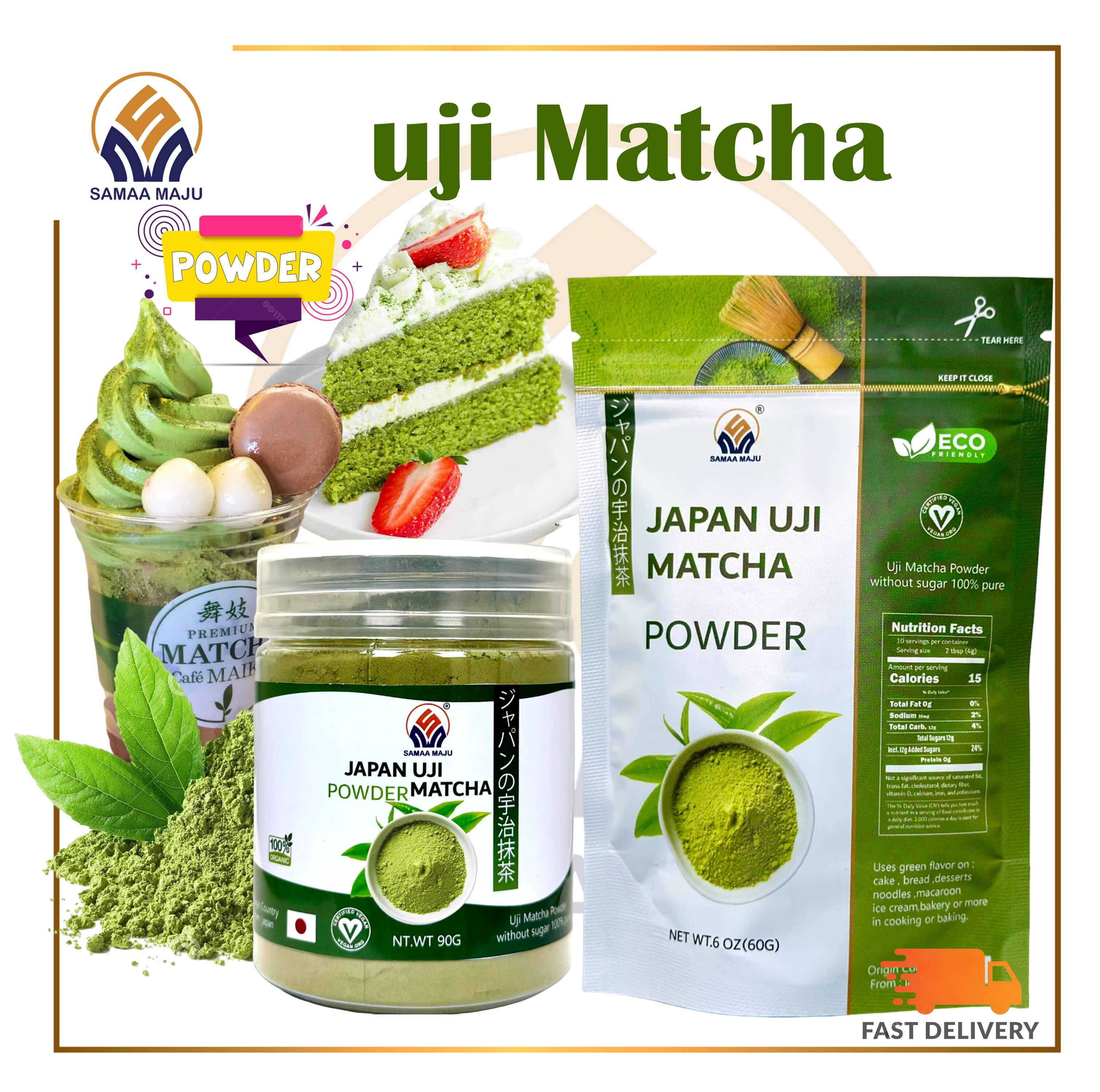 Premium Matcha Powder Uji Japan green tea 高级抹茶粉 Hojicha Powder Green ...