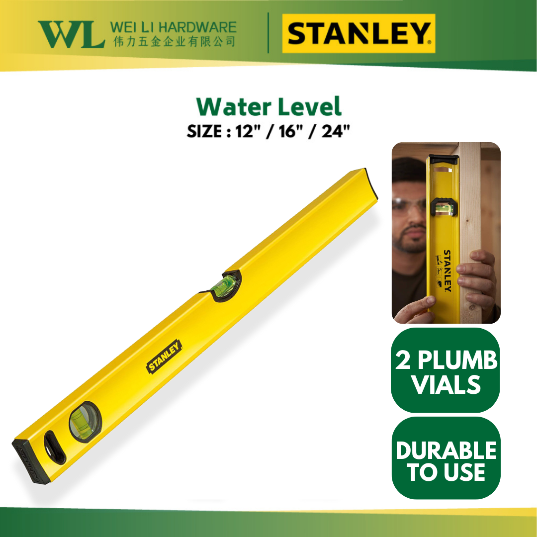 STANLEY Original Water Level 12''/16''/24'' NON Magnetic / Aluminum ...