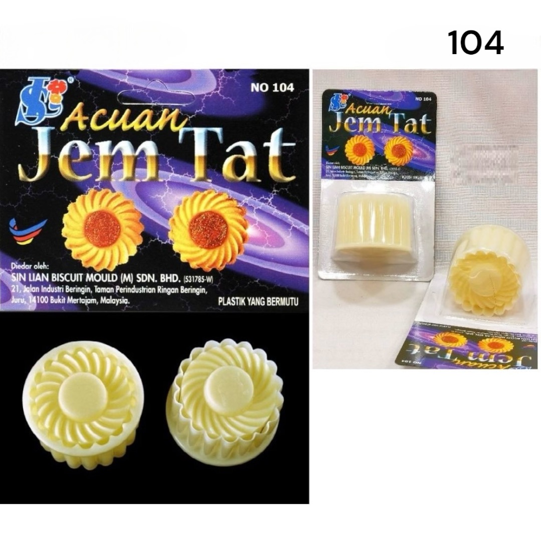 SIN LIAN Acuan Jem Tart Nanas Biskut Raya Pineapple Fruit Jam Tart ...