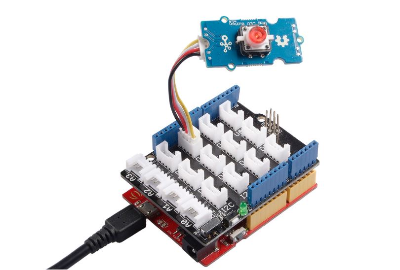Grove - LED Button (Yellow, Blue, Red) for Arduino and Raspberry Pi ...