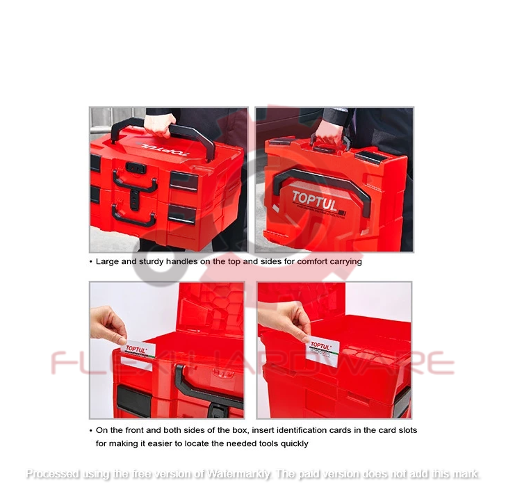 TOPTUL FULL SET Interlocking Tool Box TBBE0502 / TBBE0602 / TBBE0702 ...