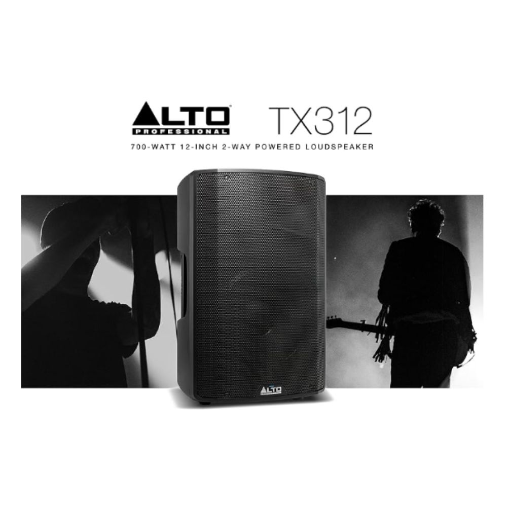 Alto TX312 12" 2-Way Powered Loudspeaker with Mic ,Stand Cable - Each ( TX-312 / TX 312 ...